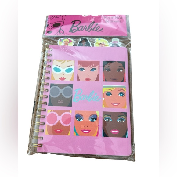 Barbie | Other | Barbie Journal 4 Sections With Barbie Head Tabs 96 ...